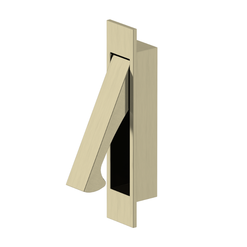 Cavity Slider Edge Pull - Brushed Gold