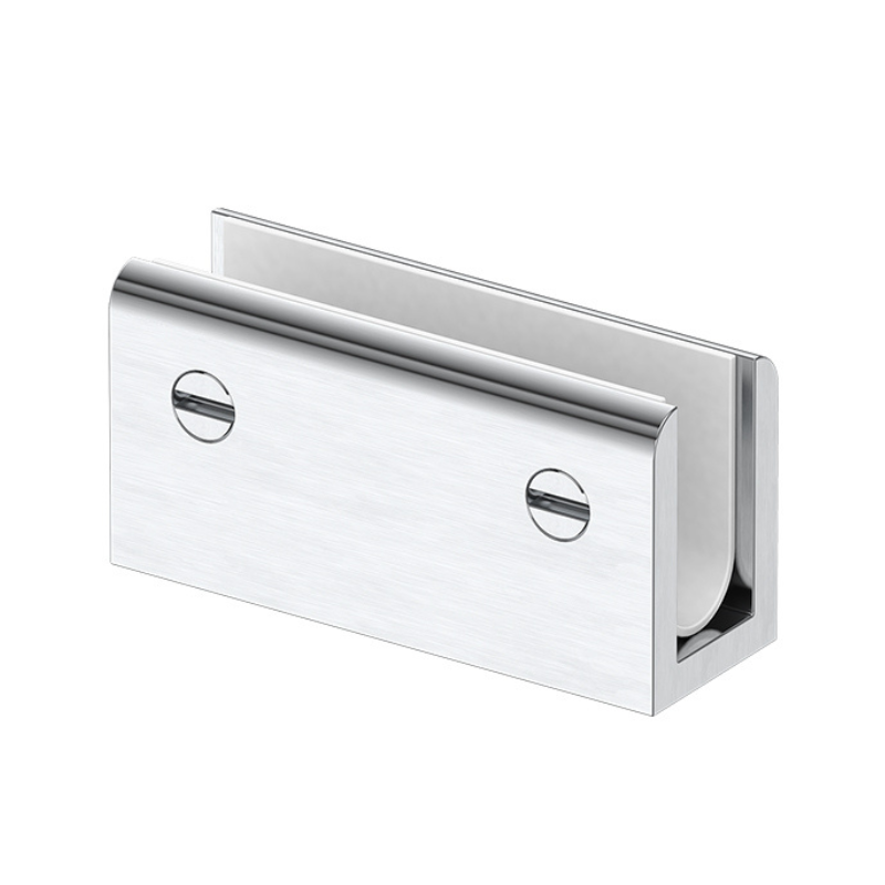 Shower Screen Clamp - Brushed Nickel